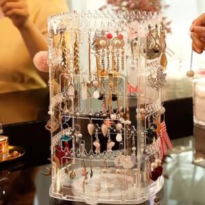 Acrylic 360 Rotating Jewelry Holder & Display Rack