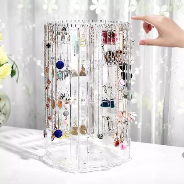 Acrylic 360 Rotating Jewelry Holder & Display Rack