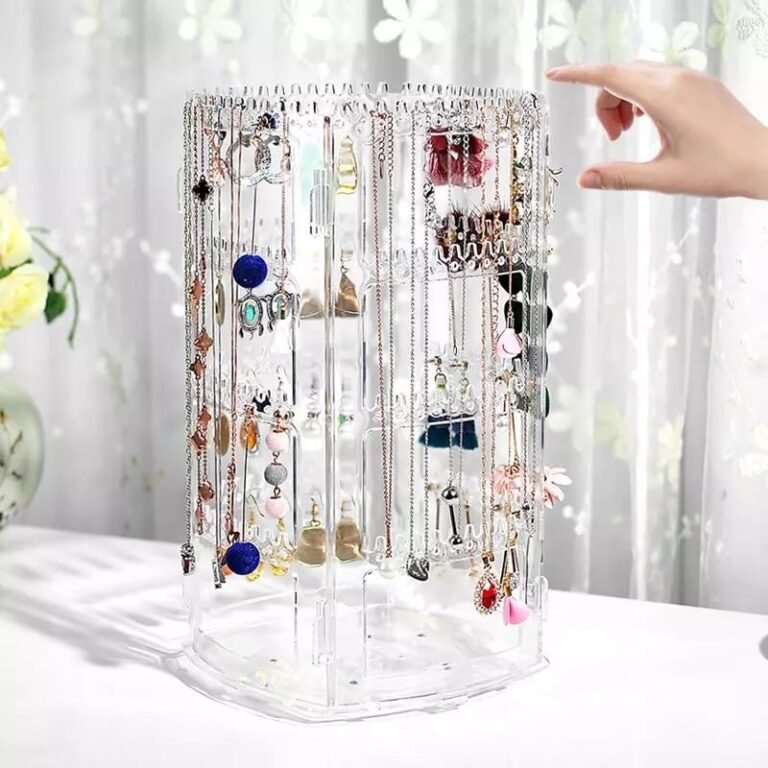 Acrylic 360 Rotating Jewelry Holder & Display Rack