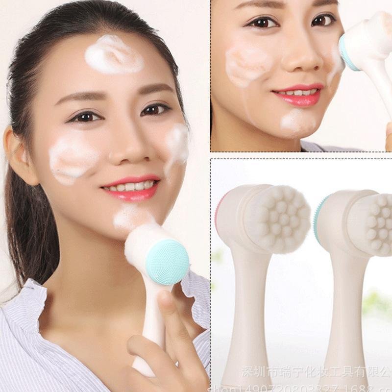 Ruby Face Double Sided Facial Cleaning Massager