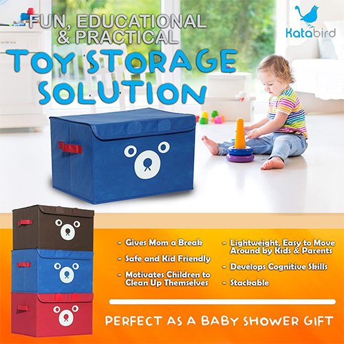 Toy Storage Chest Box for Kids and Babies