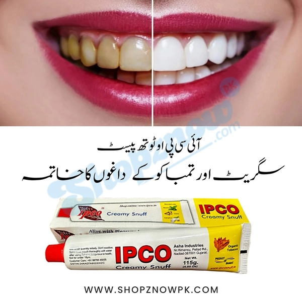 IPCO Creamy Snuff Toothpaste - Shopznowpk