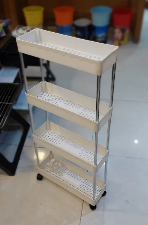 4 Layer Smart Trolley For Storage