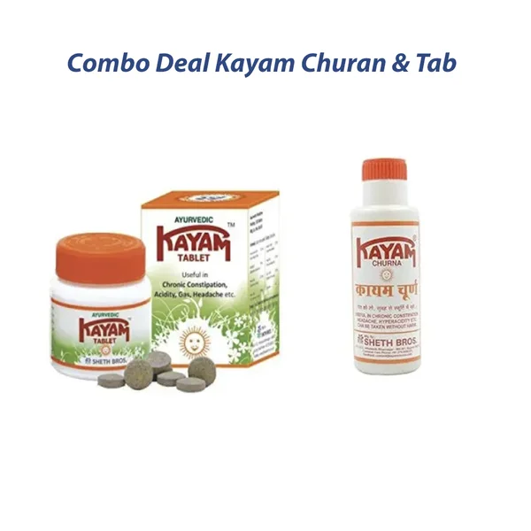 Kayam Tablet & Churna Combo Deal for Constipation & Gas Relief | Shopznowpk